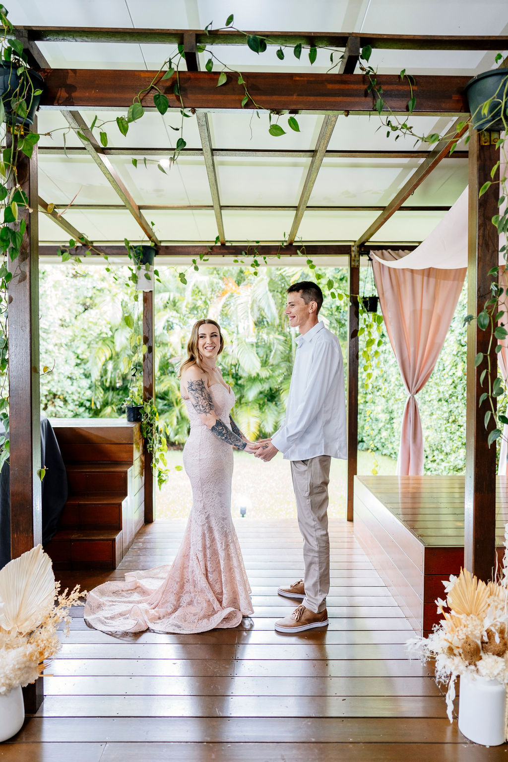 A Heartfelt Minimalist Wedding at The Elopement Deck - Legals Only ...